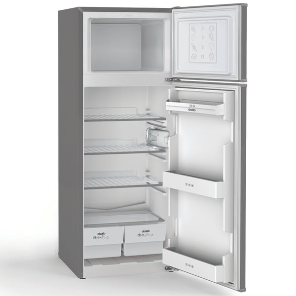 Réfrigérateur 231L Double portes Silver - Daiko-boutique